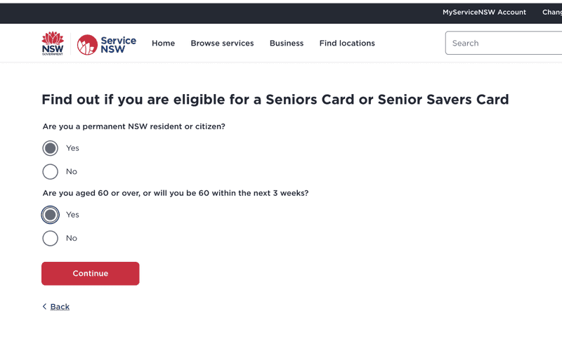 codeforaustralia.org | Senior Savers Card